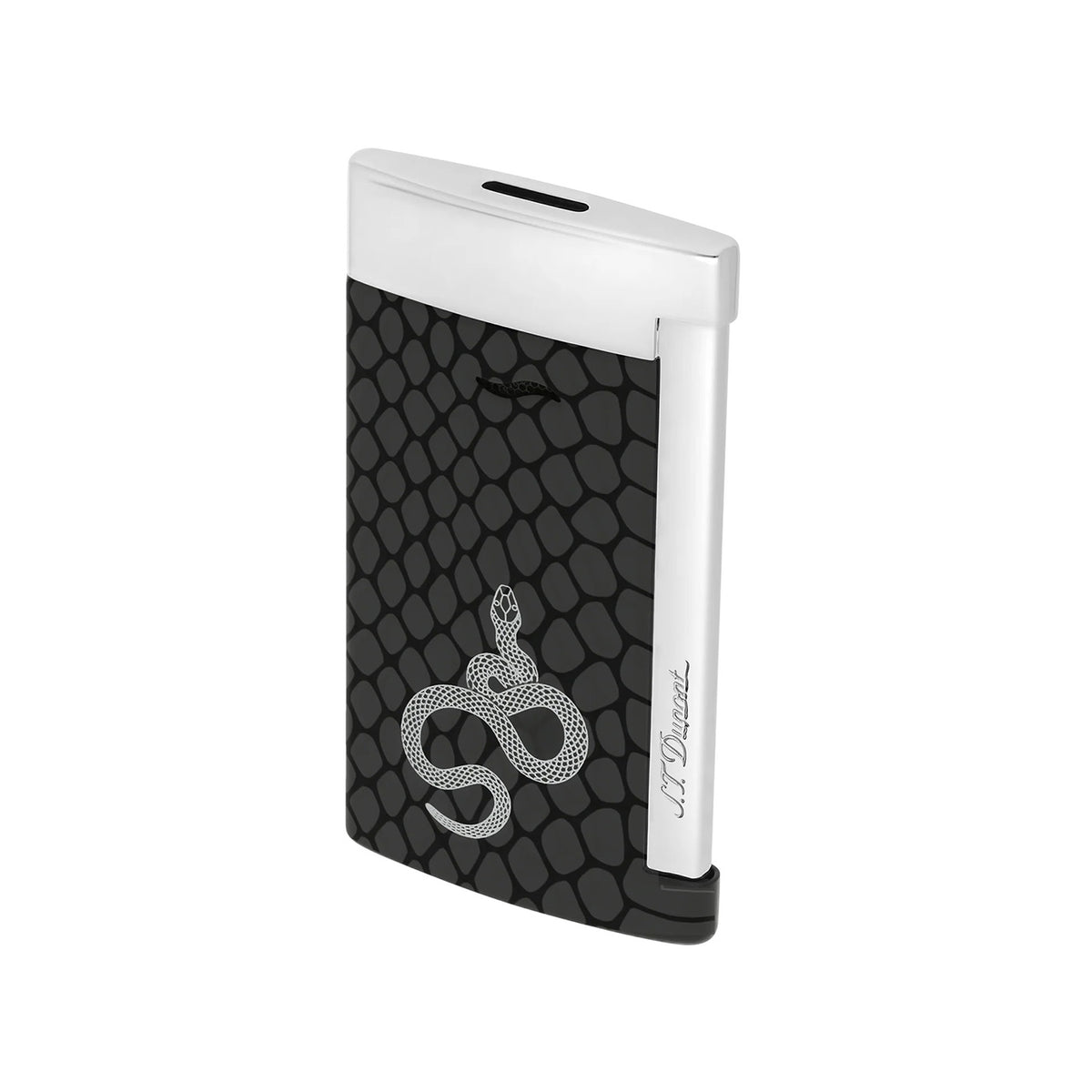S.T. Dupont Slim 7 Snake Black and Palladium Flat Flame Lighter ...