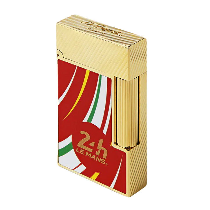 S.T. Dupont Ligne 2 Le Mans Red and Orange Flint Lighter – Lighters Direct