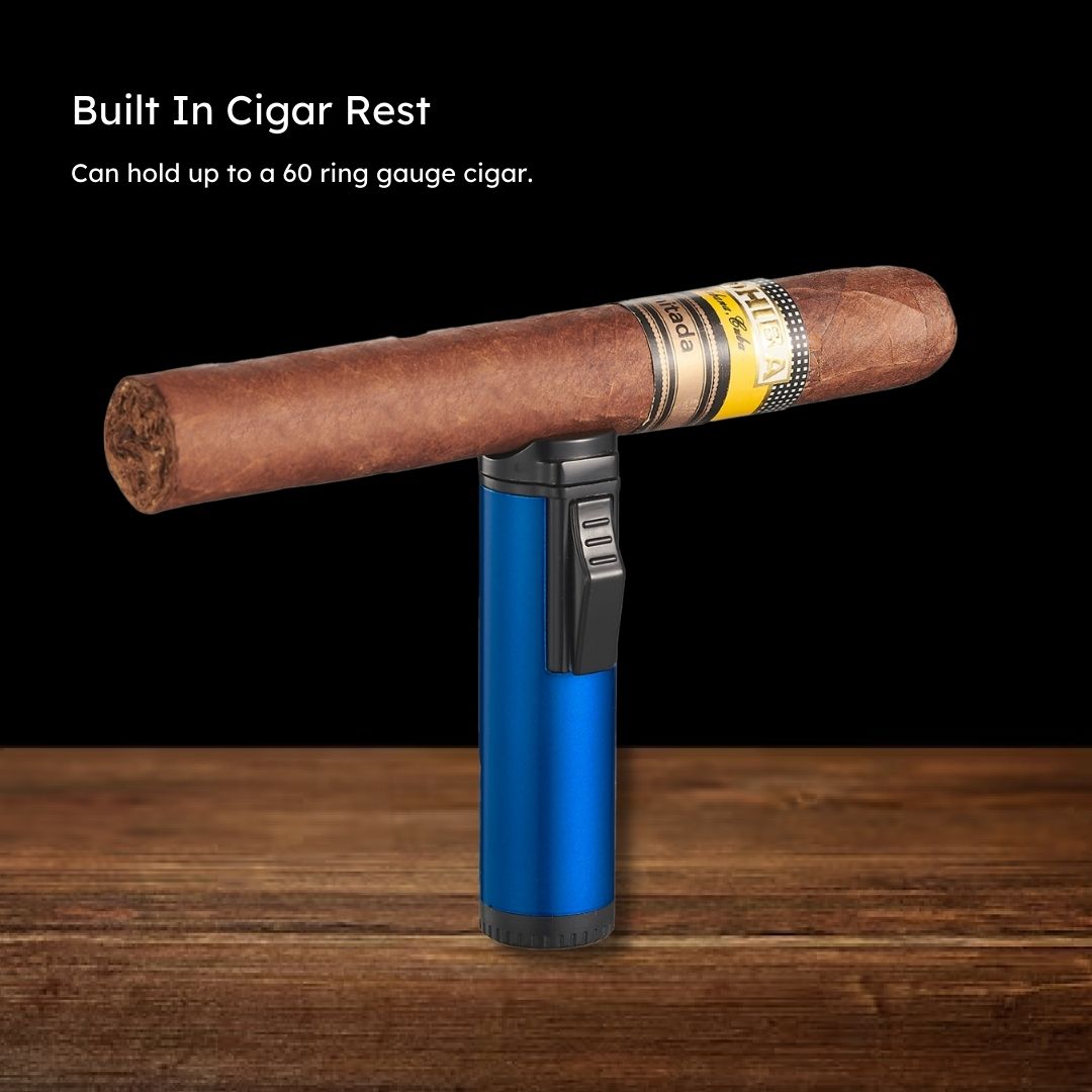Hades Triple Torch Cigar Lighter - Blue – Lighters Direct