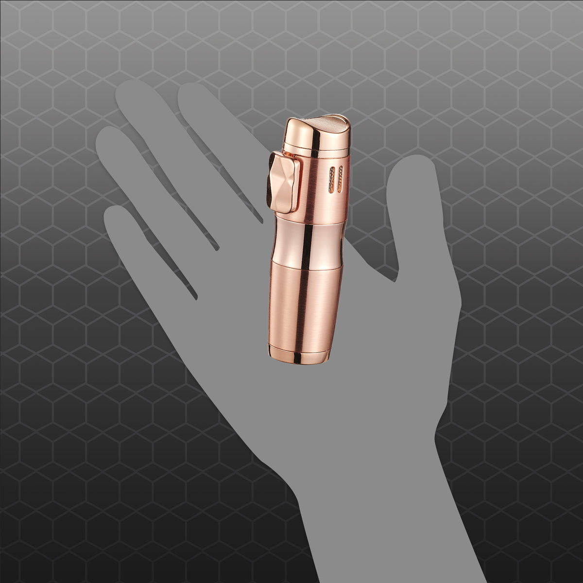 Visol Epicron Triple Flame Rose Gold Cigar Lighter – Lighters Direct