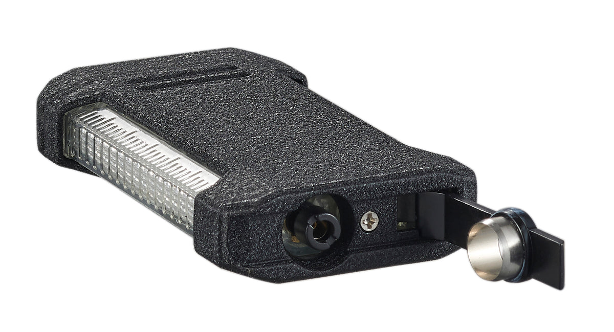 Visol Vinson Flat Torch Flame Lighter with Cigar Punch - Black ...