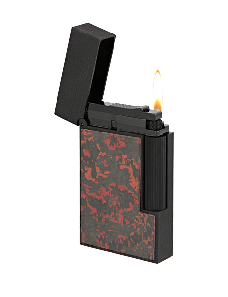 S.T. Dupont Ligne 2 Carbon Fiery Lava Lighter – Lighters Direct