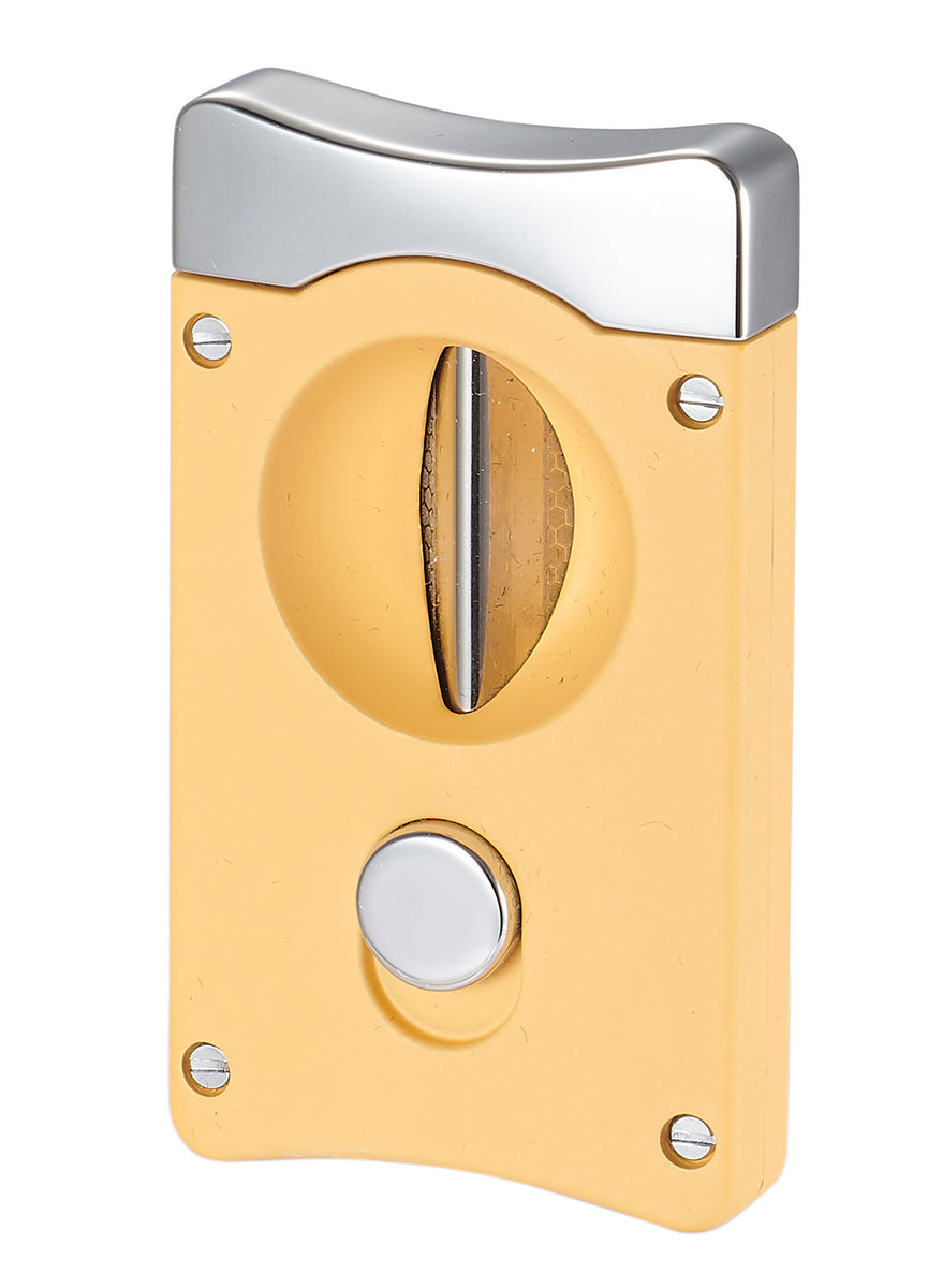 Caseti Wedge V Cigar Cutter - Yellow – Lighters Direct