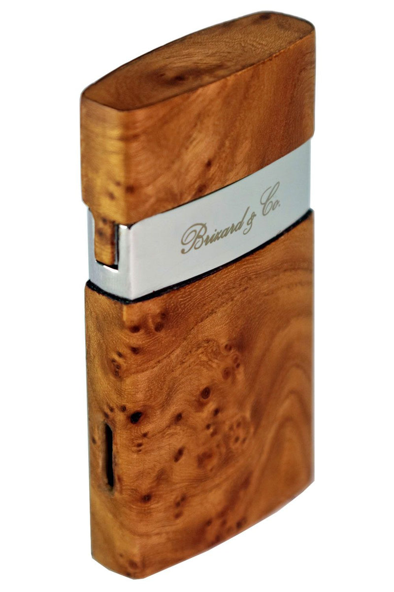 Brizard & Co Venezia Single Jet Flower Flame Lighter - Carpathian Burl ...