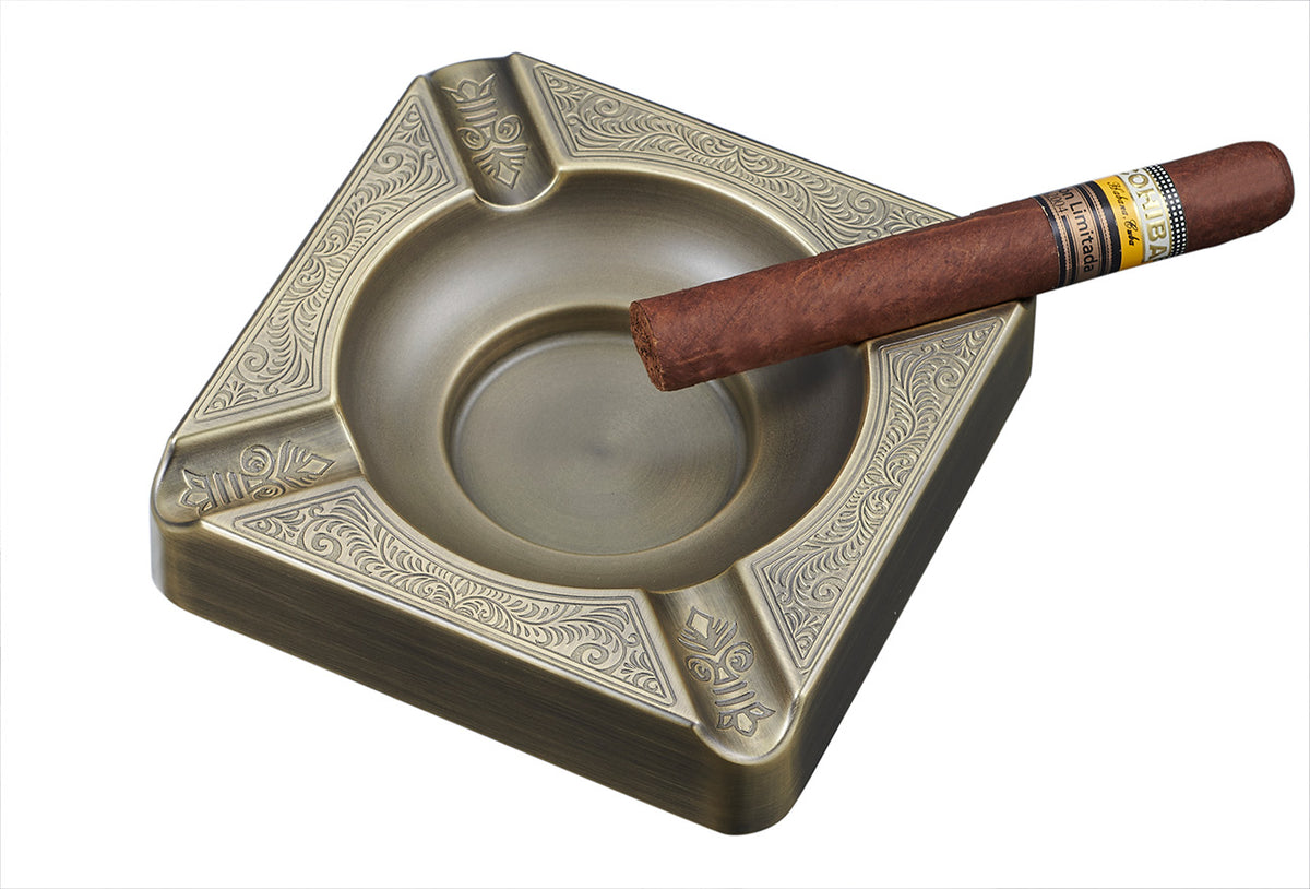 Visol Heavyweight Antique Brass Cigar Ashtray – Lighters Direct