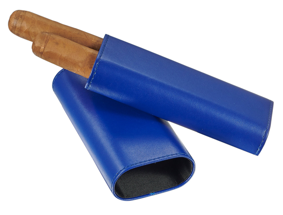 Visol Santa Fe Blue Leather Cigar Case – Lighters Direct