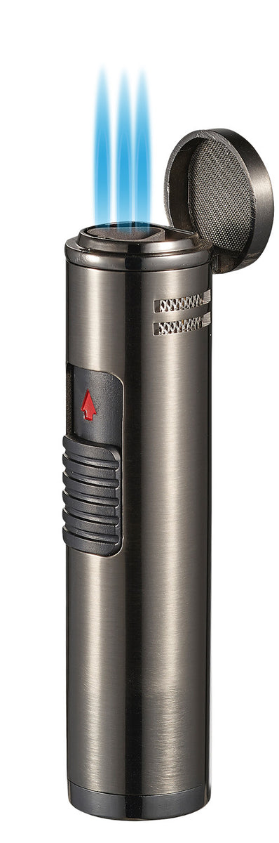 Visol Cobra Triple Flame Cigar Lighter - Gunmetal – Lighters Direct