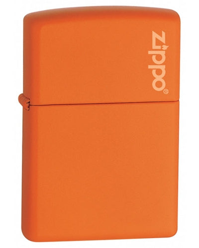 Zippo Orange Matte with Zippo Logo Lighter – Lighters Direct
